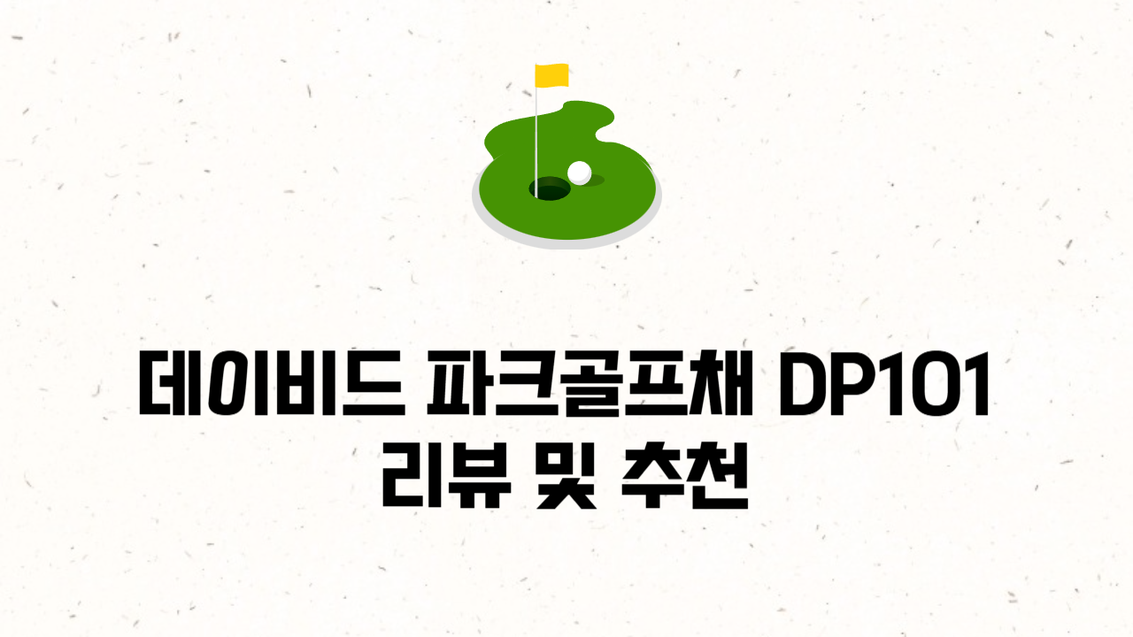 데이비드 파크골프채 DP101 리뷰 및 추천